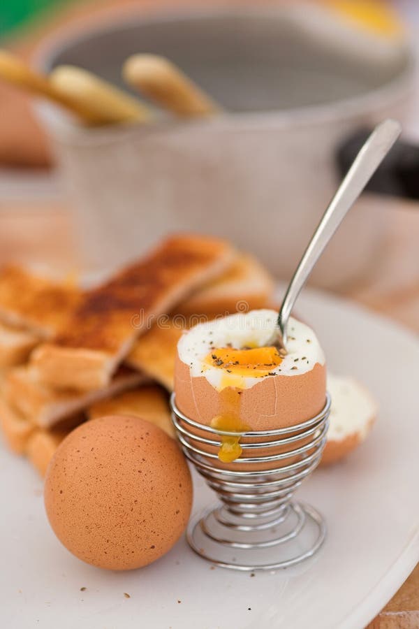 Eggs for breakfast stock image. Image of isolated, brown - 13441593