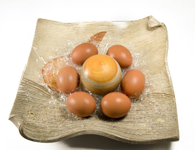 Eggs in a circle. stock image. Image of poultry, blond - 173150297