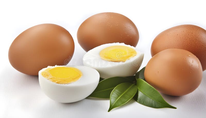 Eggs on Crisp White Canvas stock photo. Image of bright - 316638390