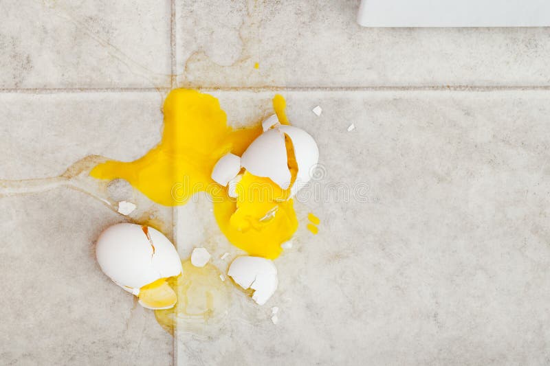 Dropped Eggs stock image. Image of careless, splattered - 370434085