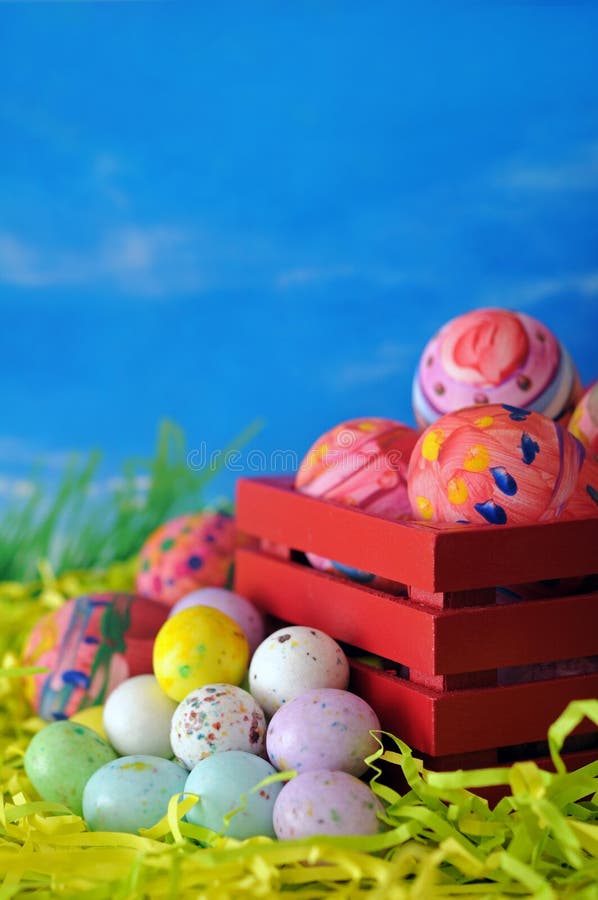 Eggs for Easter day stock image. Image of festive, case - 29511373