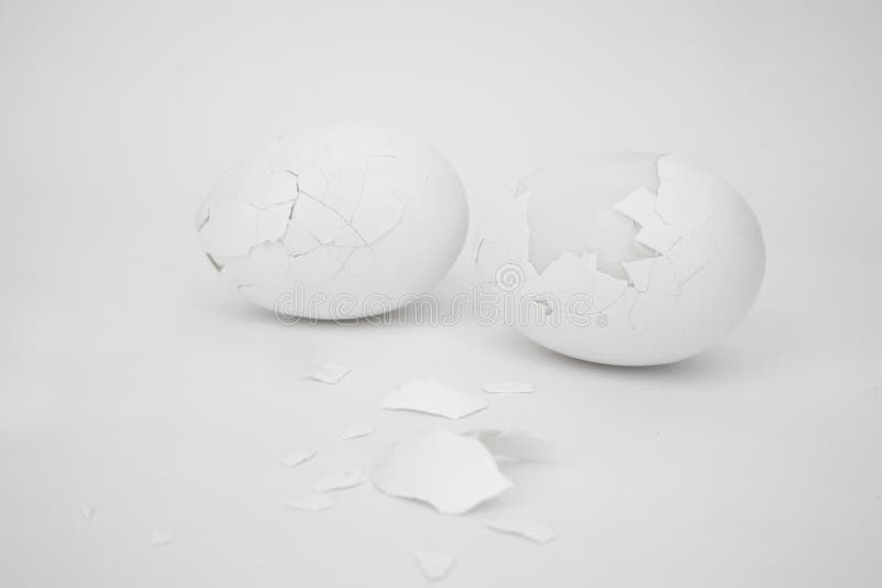 Eggshell on a White Background, Art Concept Design Stock Photo - Image ...