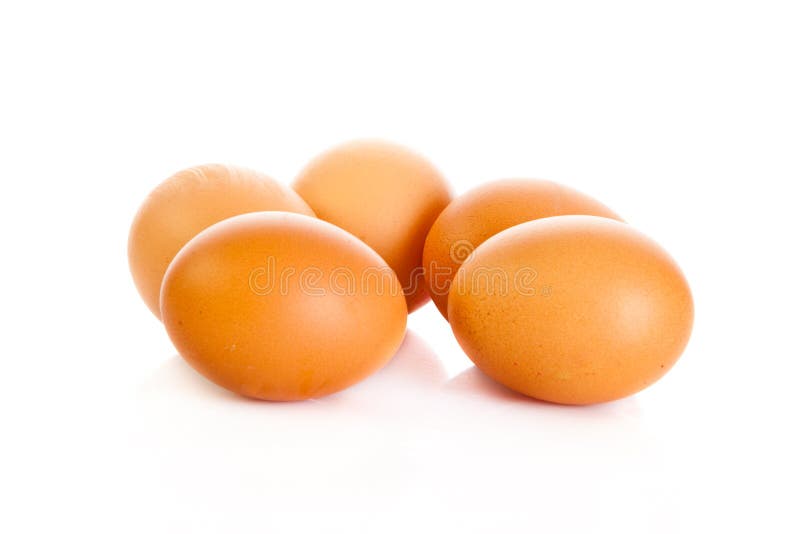 Eggs Isolatedon White Background Food Nutrition Stock Photo - Image of ...