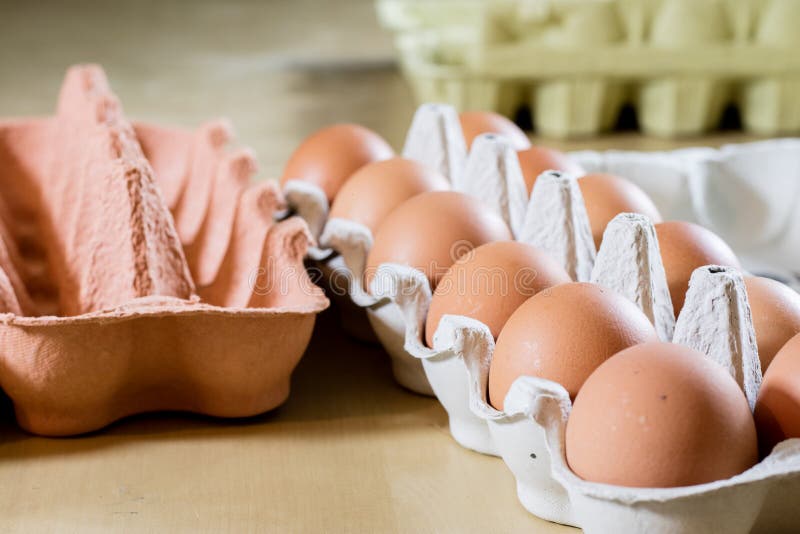 Eggs in a kitchen table. stock image. Image of natural - 103212327