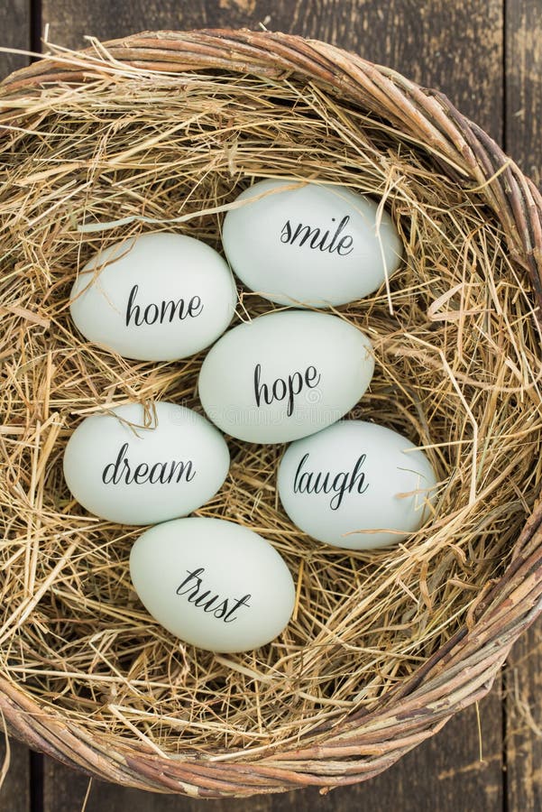 Eggs with messages stock photo. Image of spring, decoration - 51101668