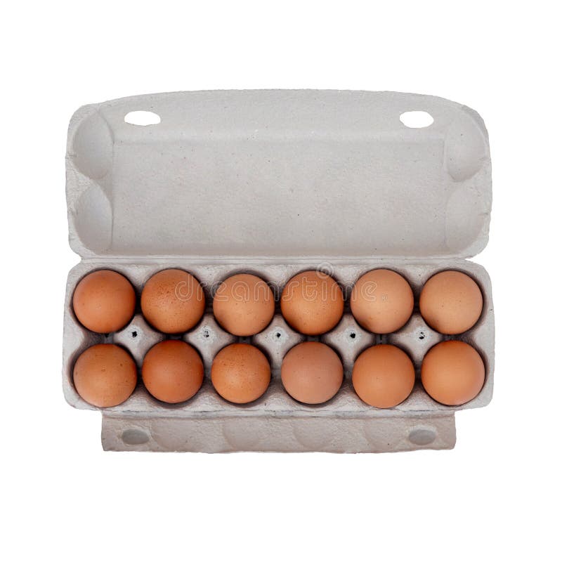 Eggs in Open Craft Packaging Stock Photo - Image of easter, carton ...