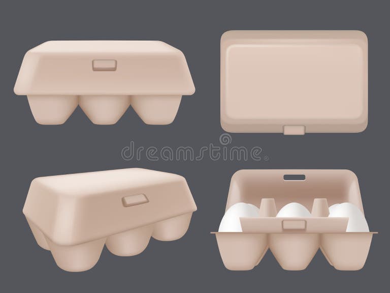 Eggs Packages. Cardboard Containers for Eggs Tray for Food Plastic ...