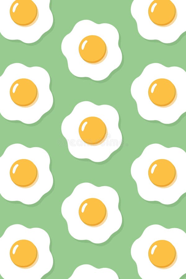Eggs Pattern on Green Pastel Background Stock Illustration ...
