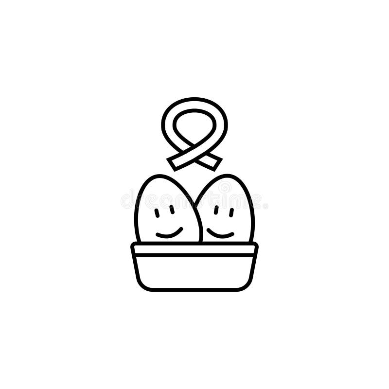 Eggs Peace Love Cure Smile Icon. Element of Peace Day Thin Line Icon ...