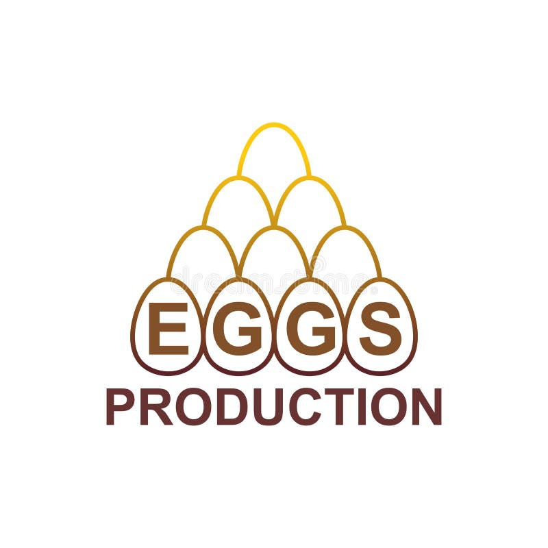 Eggs Production Logo. Egg Farm Emblem Stock Vector - Illustration of ...