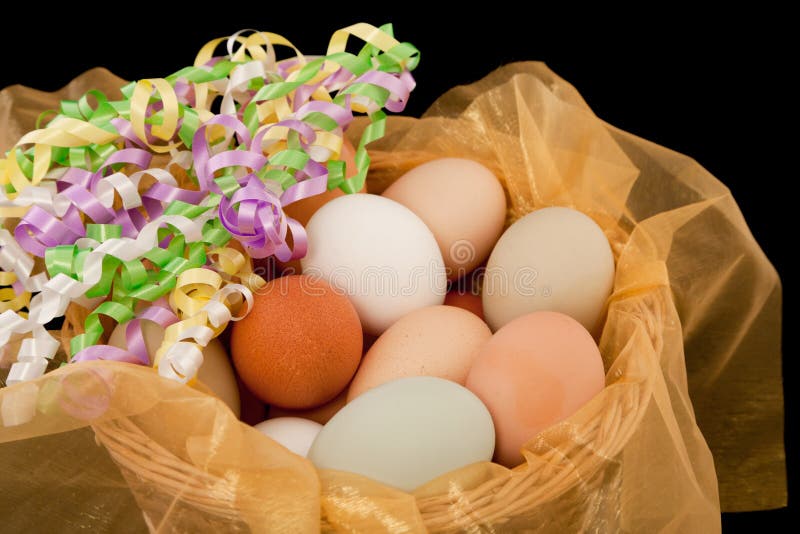 Eggs with Ribbons stock photo. Image of natural, nutrition - 23983832