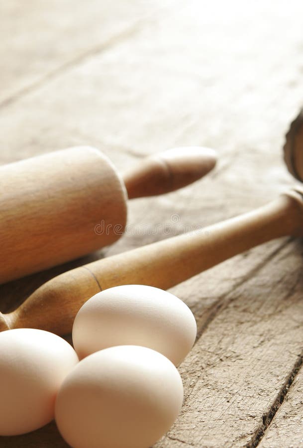 Eggs And Rolling-pin Picture. Image: 8659295