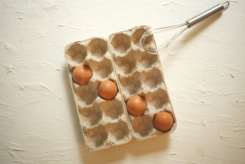 Eggs Shell for Omlette Cooking. Yellow Eggs for a Cooking on a White ...