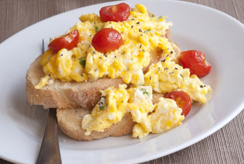 Eggs on toast stock image. Image of culinary, cook, toast - 18839267