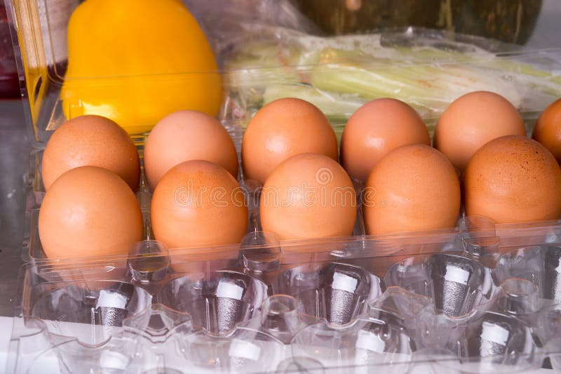 Eggs on a tray stock photo. Image of inside, tray, package - 81695392