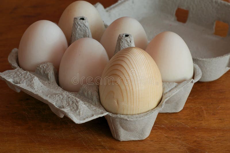 Eggs in tray. stock image. Image of brown, outstanding - 91408761