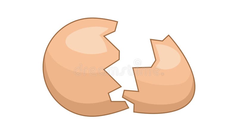 Eggshell icon animation stock footage. Video of cracked - 224256758