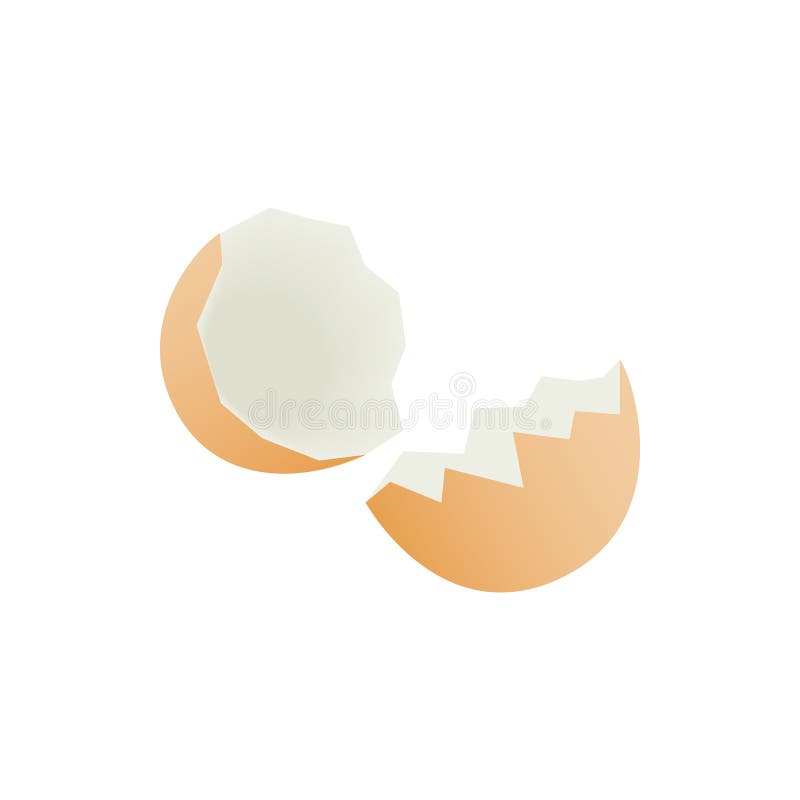 Eggshell Icon, Isometric 3d Style Stock Vector - Illustration of icon ...
