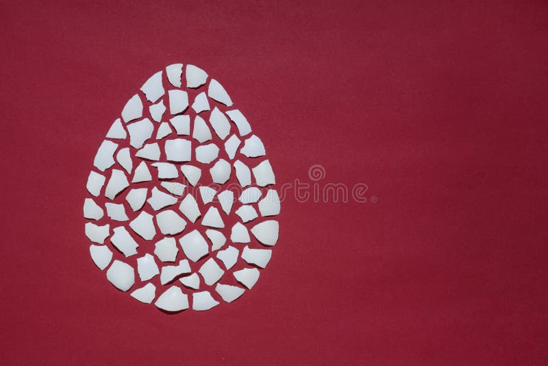 Eggshell Mosaic, Easter Pattern Stock Image - Image of cracked, broken ...