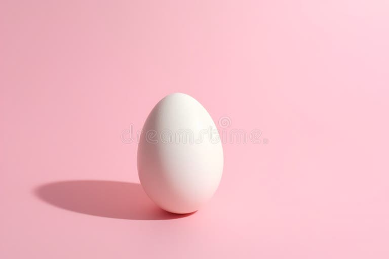 Eggshell with Neon Lights on Pastel Colors Background. Easter Concept ...