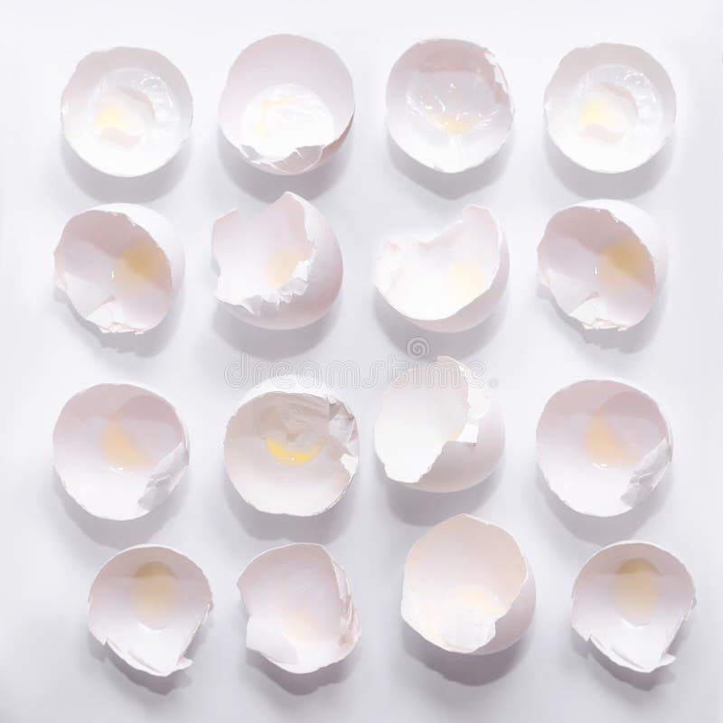 Eggshell On A White Background, Art Concept Design Stock Image - Image ...