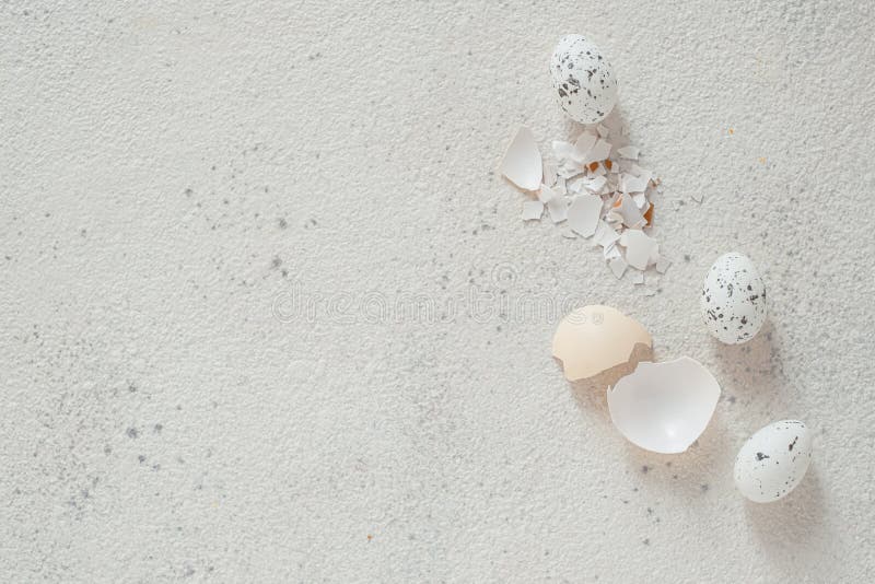 Eggshell on a White Background. Minimal Insurance Concept Stock Photo ...