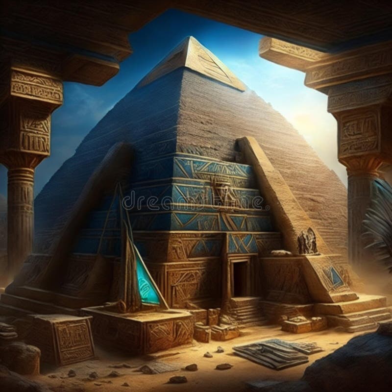 Egypt S Pyramids. Stone Pyramids Built in Ancient Egypt. Pharaohs Stock ...