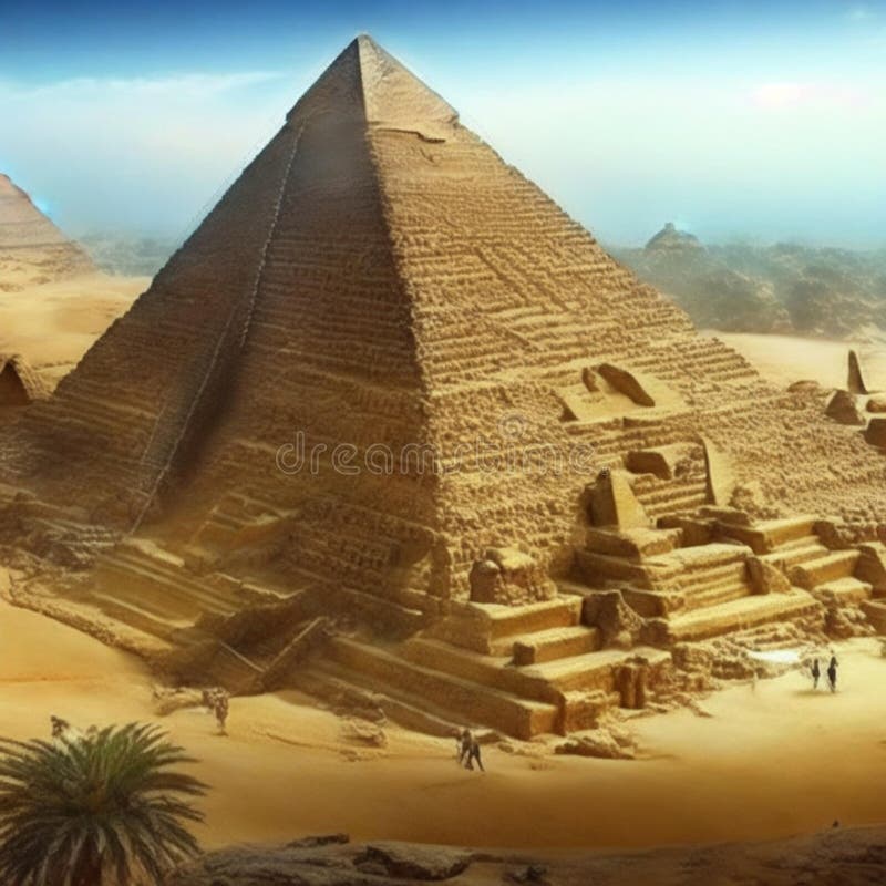 Egypt S Pyramids. Stone Pyramids Built in Ancient Egypt. Pharaohs Stock ...