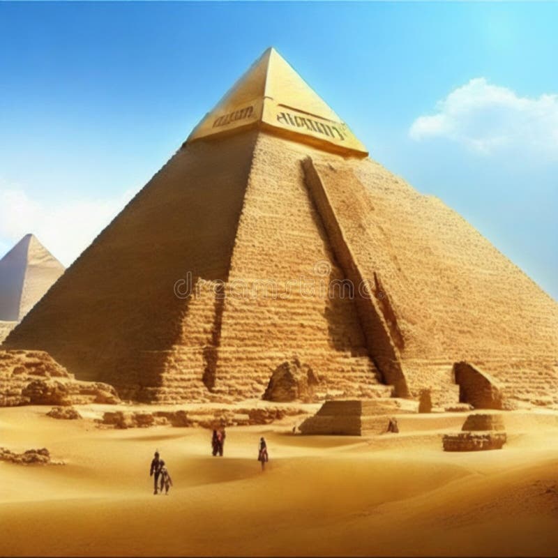 Egypt S Pyramids. Stone Pyramids Built in Ancient Egypt. Pharaohs Stock ...