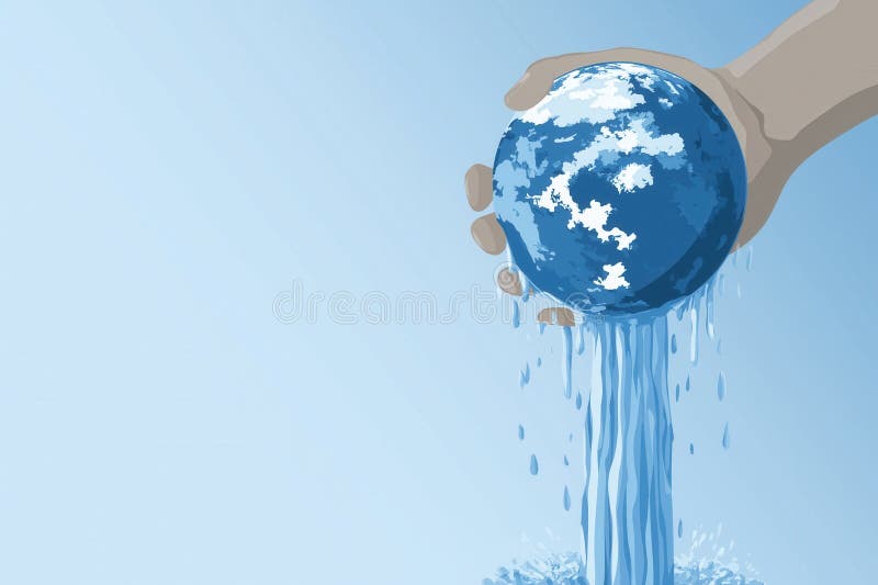Ego Draining the Planet Dry Stock Illustration - Illustration of ...
