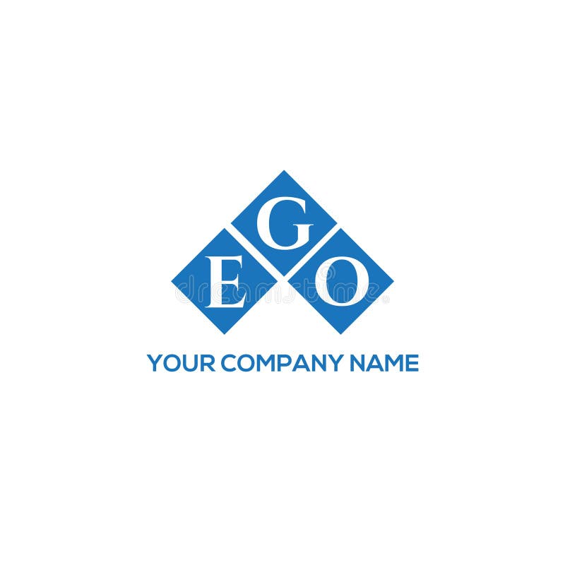 EGO Letter Logo Design on WHITE Background. EGO Creative Initials ...