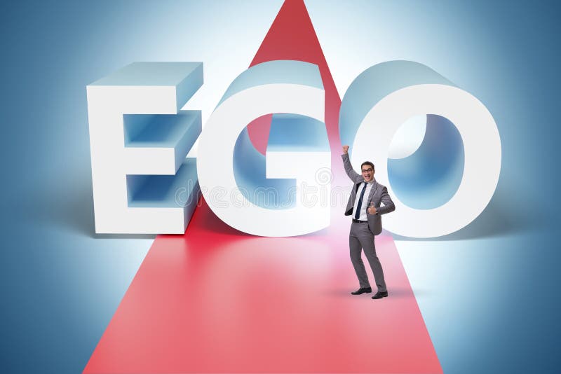 Ego Personality Concept with Businessman Stock Image - Image of person ...