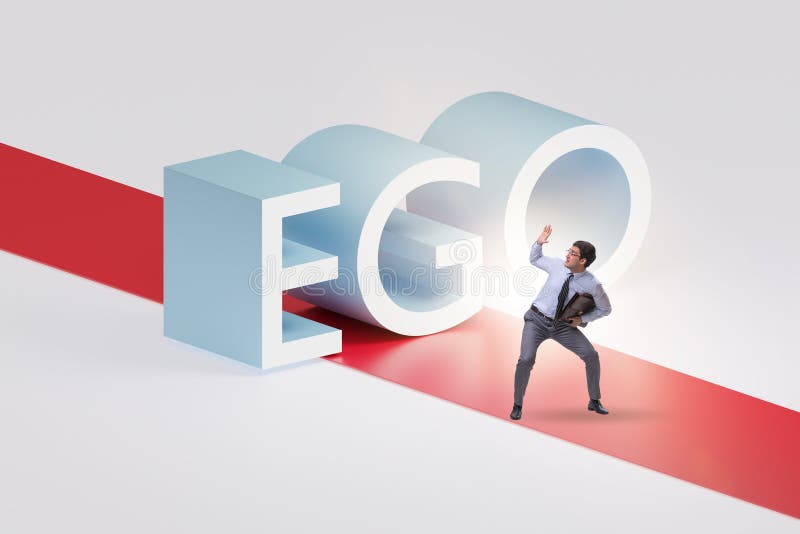Ego Personality Concept with Businessman Stock Photo - Image of ...