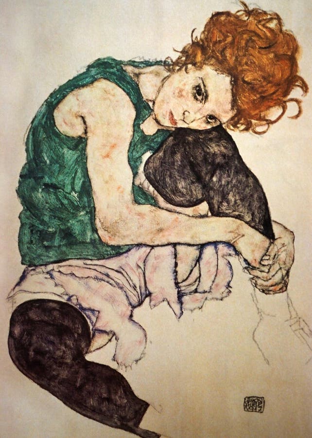 Egon Schiele Was an Austrian Expressionist Painter. Editorial Photo ...