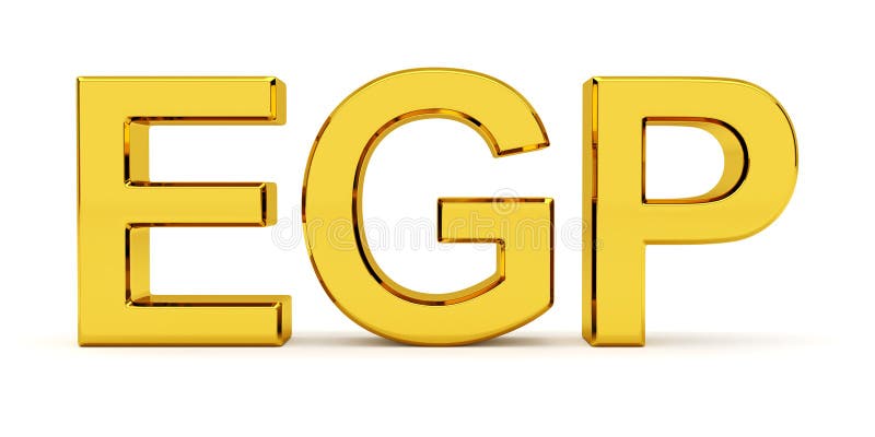 EGP Egyptian Pound Currency Code Stock Illustration - Illustration of ...