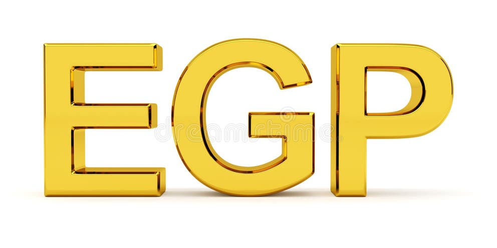 EGP Egyptian Pound Currency Code Stock Illustration - Illustration of ...