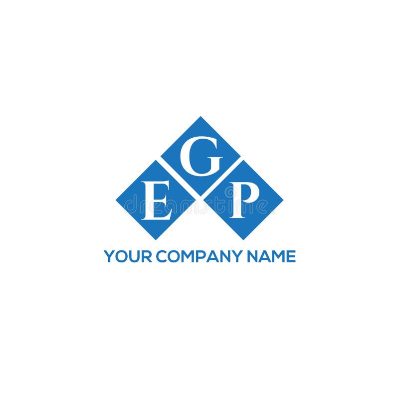 EGP Letter Logo Design on WHITE Background. EGP Creative Initials ...