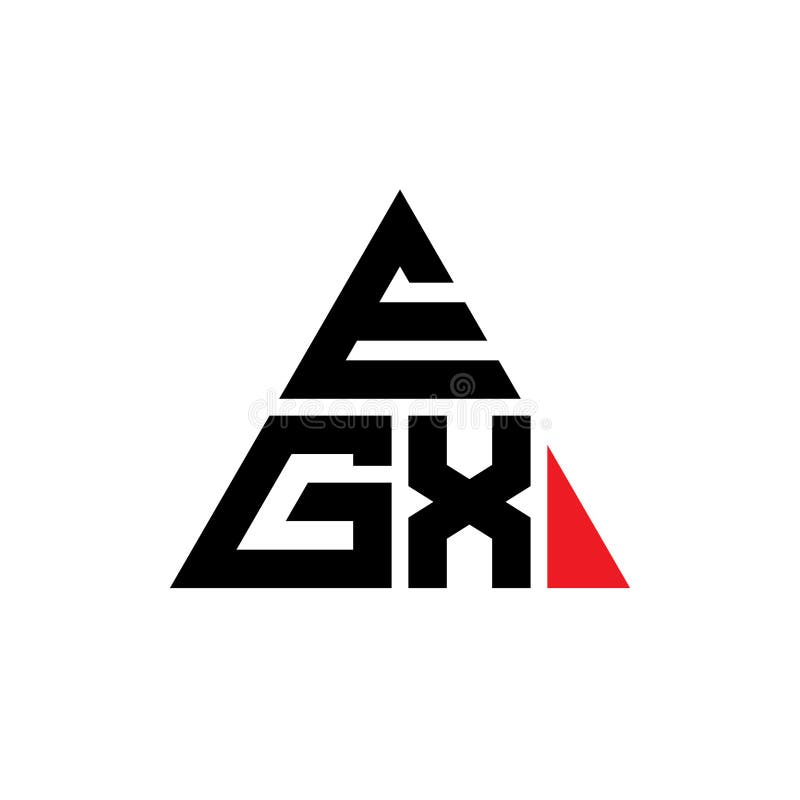 EGX Triangle Letter Logo Design with Triangle Shape. EGX Triangle Logo ...