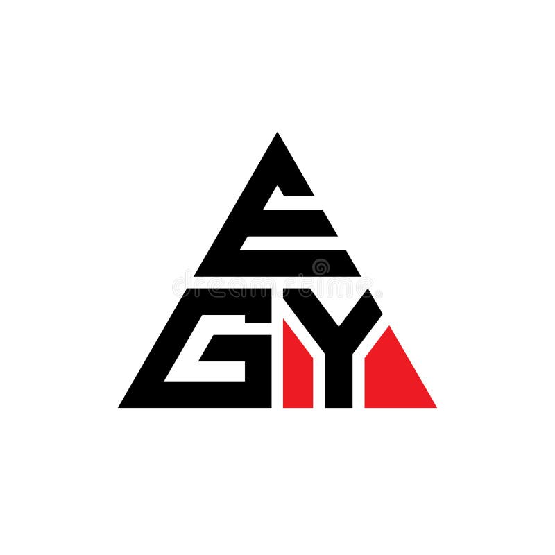 EGY Triangle Letter Logo Design with Triangle Shape. EGY Triangle Logo ...