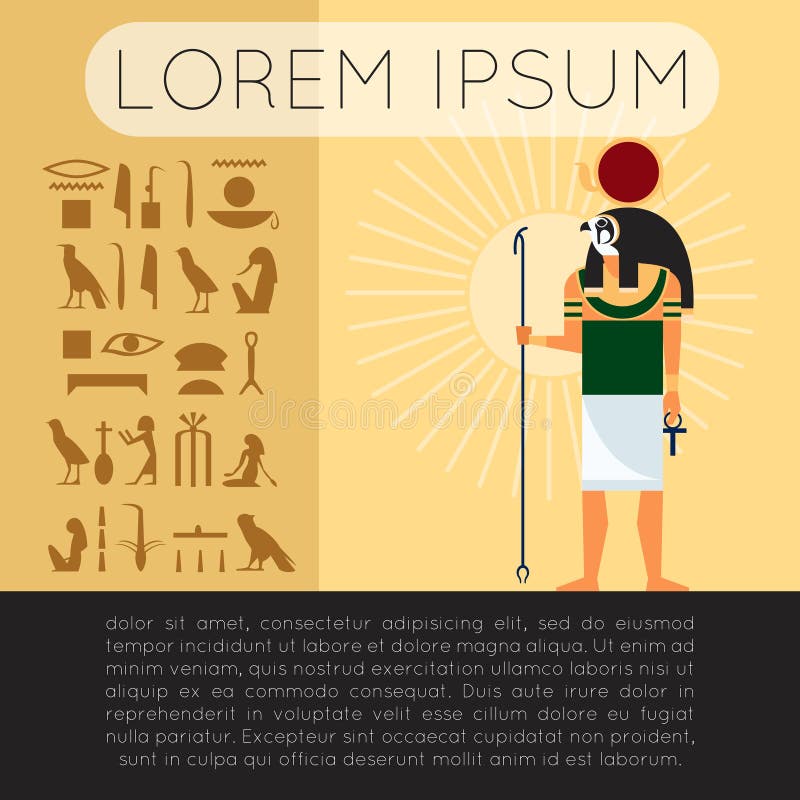 Egypet Ra banner2 stock vector. Illustration of egyptian - 70523693