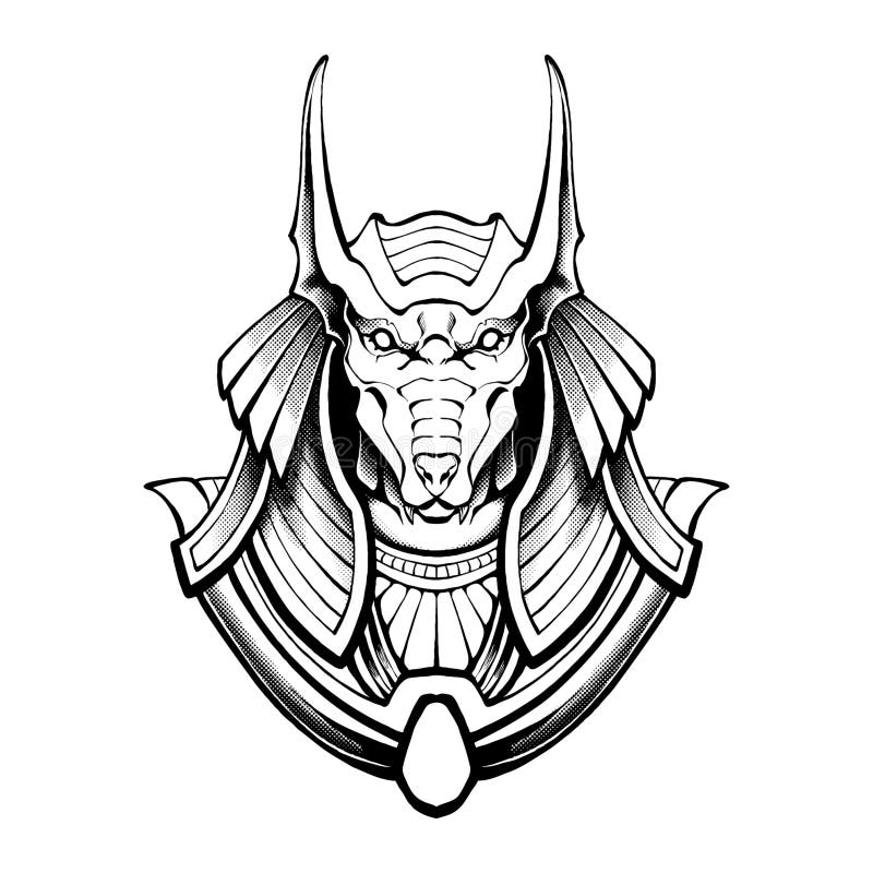 Anubis Line Drawing Stock Illustrations – 238 Anubis Line Drawing Stock ...
