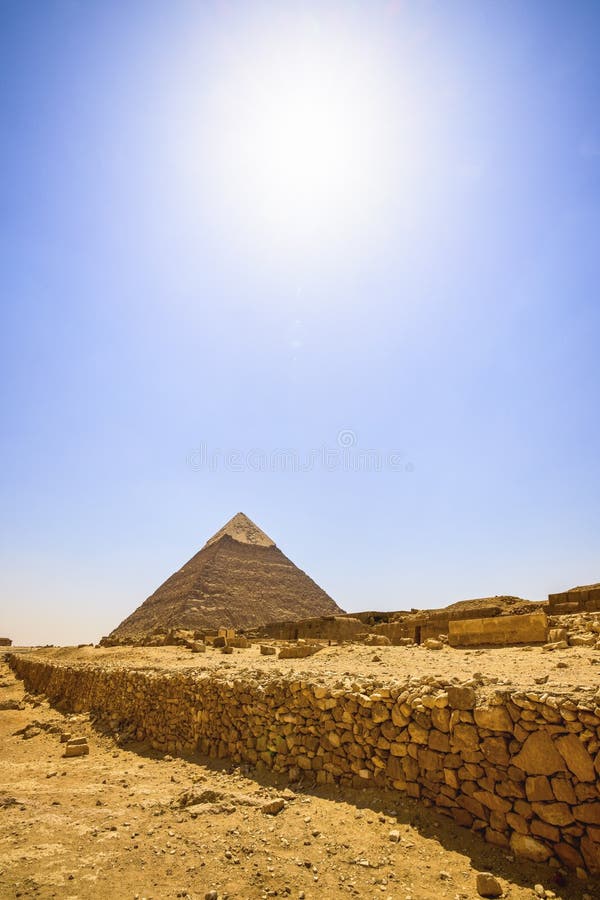 Egypt, Cairo - Giza. General View of Pyramids Stock Photo - Image of ...