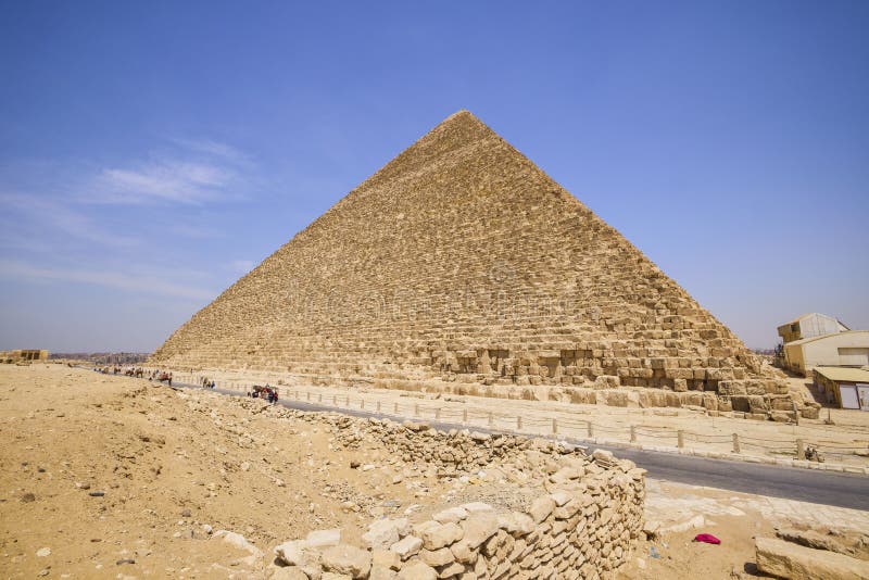 Egypt, Cairo - Giza. General View of Pyramids Stock Image - Image of ...