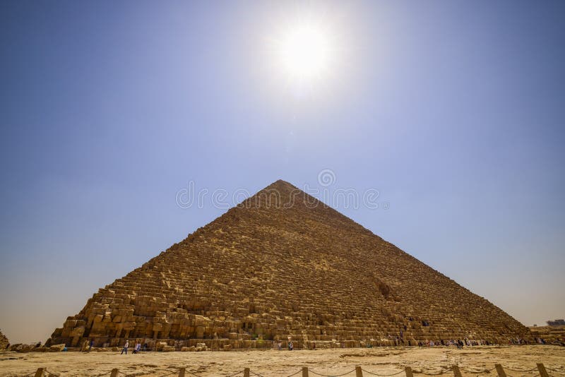 Egypt, Cairo - Giza. General View of Pyramids Stock Image - Image of ...