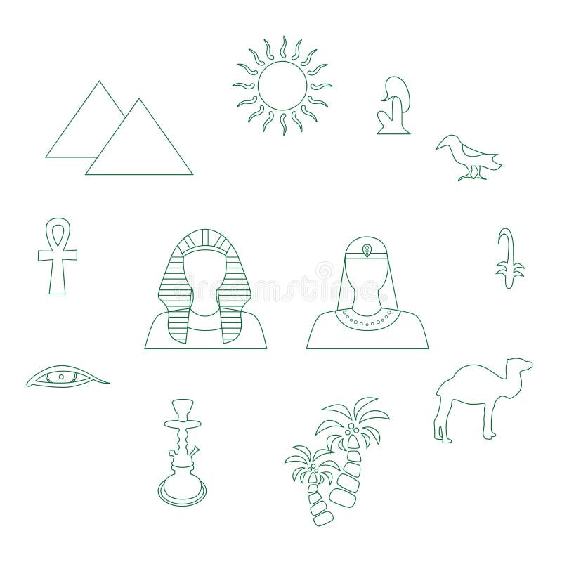 Egypt flat design stock vector. Illustration of resort - 86008498