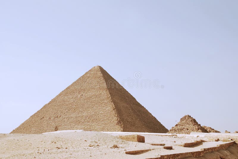 Egypt giza stora pyramider arkivfoto. Bild av kultur - 11374030