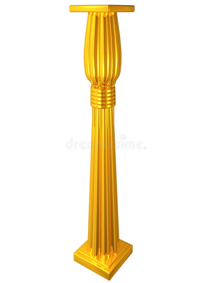 Egypt gold column stock illustration. Illustration of design - 66565138