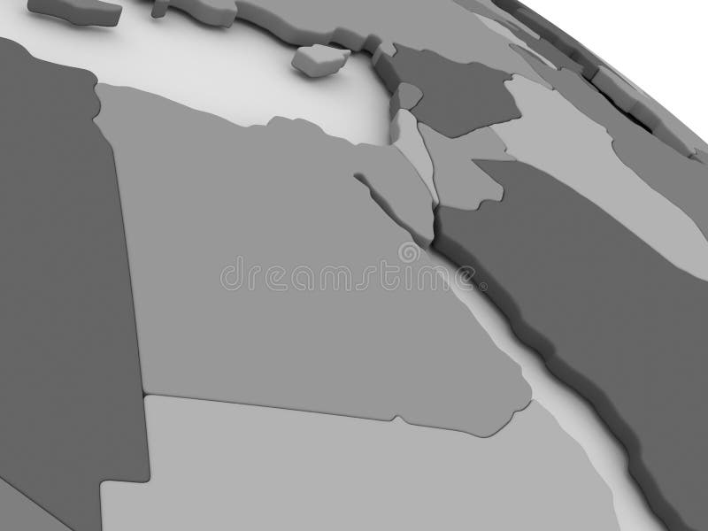 Egypt on grey 3D map stock illustration. Illustration of flag - 73282388