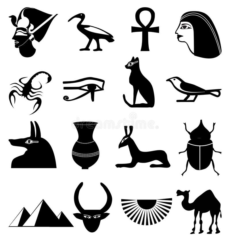 Egypt Icons stock vector. Illustration of cartography - 23449165