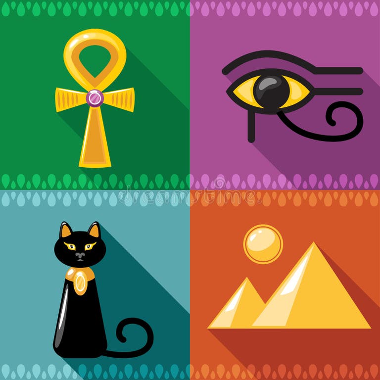 Egypt Icons in vector stock vector. Illustration of character - 71005872